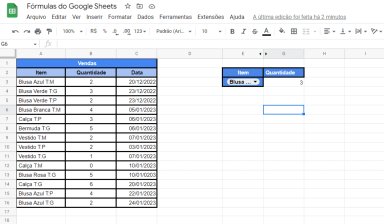 10 fórmulas do Google Sheets para resolver qualquer problema