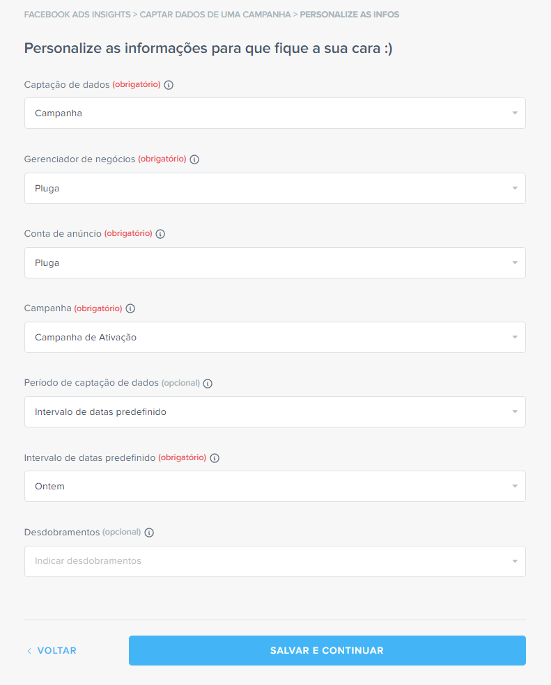 Facebook Ads Insights integrado a mais de 100 apps - Pluga